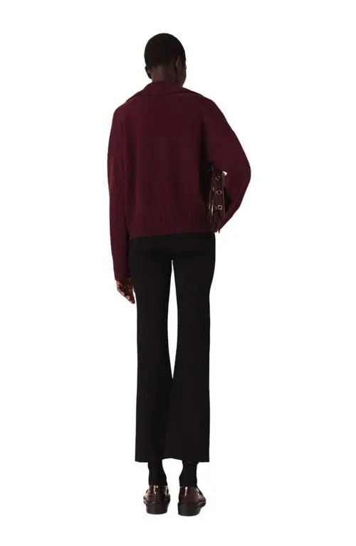 Maje Slit Trousers - Black