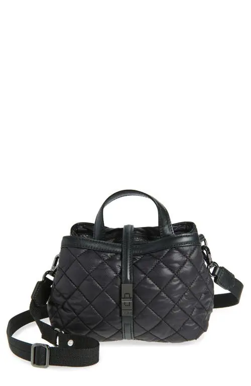 Mz Wallace Mini Astor Diamond Quilted Bag - Black