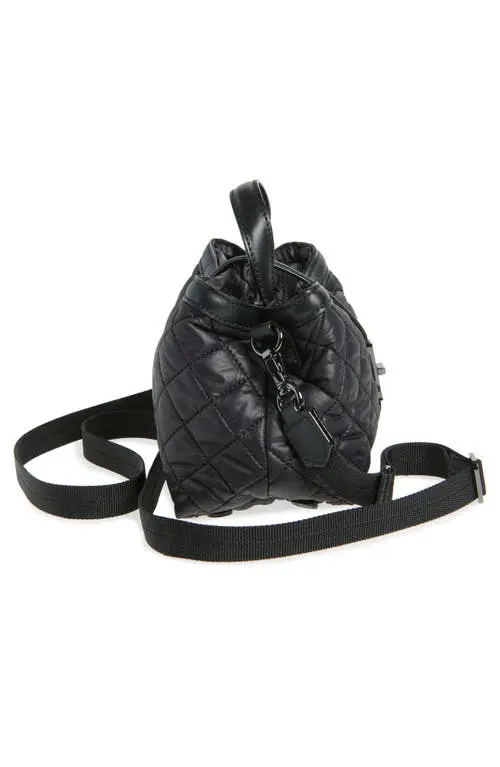 Mz Wallace Mini Astor Diamond Quilted Bag - Black