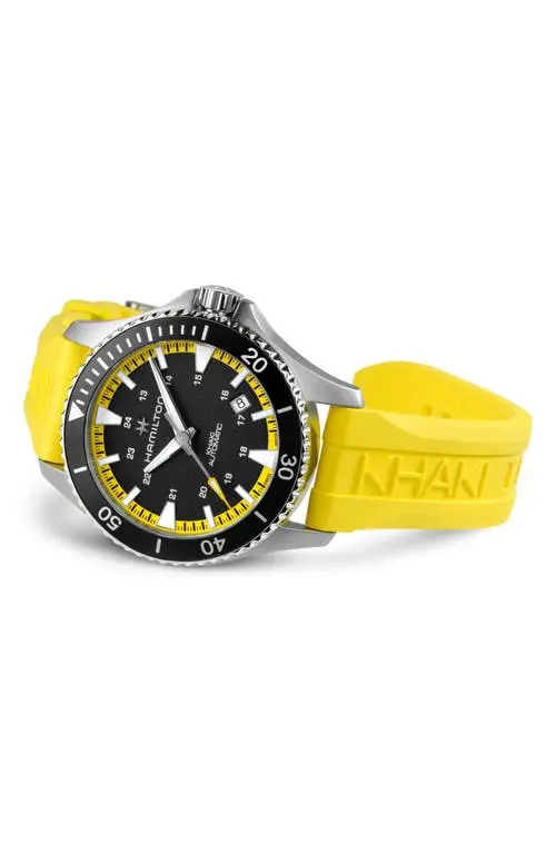 Hamilton Khaki Scuba Automatic Watch With Rubber Strap