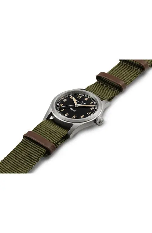 Hamilton Khaki Field Strap Watch - Black