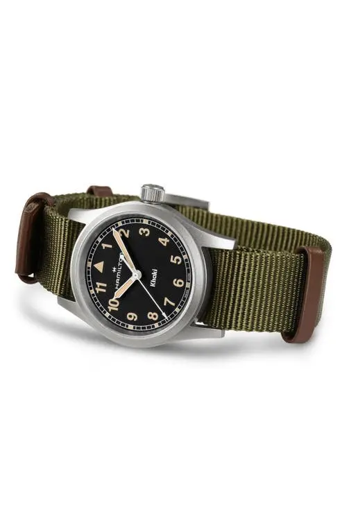 Hamilton Khaki Field Strap Watch - Black