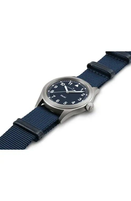 Hamilton Khaki Field Strap Watch - Blue
