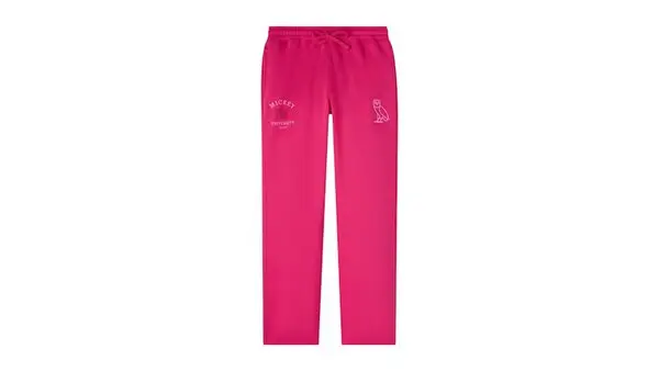 OVO X Disney Valentine's Collegiate Openhem Sweatpant - Fuchsia