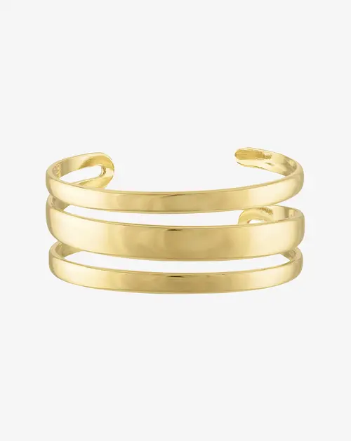 Ben Oni Layered Cuff Bracelet - Gold