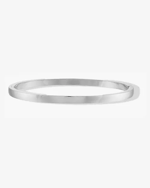Ben Oni Polished Bangle Bracelet - Silver