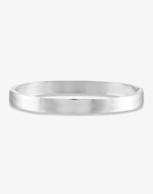 Ben Oni Polished Bangle Bracelet - Silver