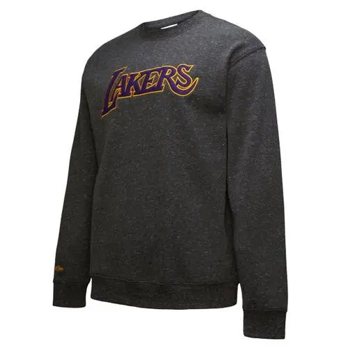 Mitchell & Ness Los Angeles Lakers Snow Washed Vintage Logo Pullover Sweatshirt