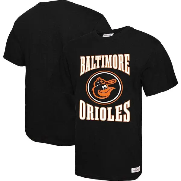Mitchell & Ness Baltimore Orioles Arched Logo Slub T-shirt
