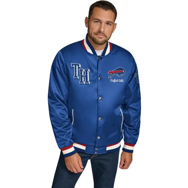 Tommy Hilfiger Buffalo Bills Dante Full-snap Satin Jacket