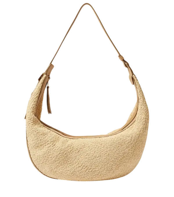 Khaite Augustina Raffia Shoulder Bag - Neutrals