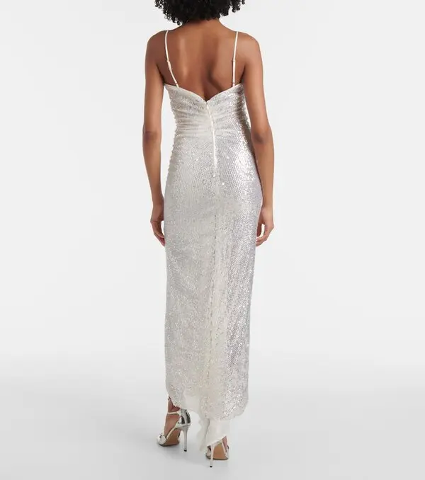 JACQUES WEI Sequined Slip Dress