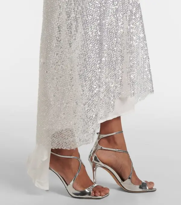 JACQUES WEI Sequined Slip Dress
