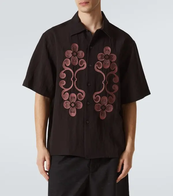 Commas Reflection Embroidered Shirt