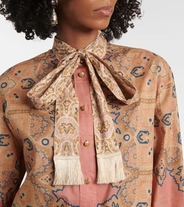 Valentino Garavani Voyage Imaginaire Cotton Muslin Blouse