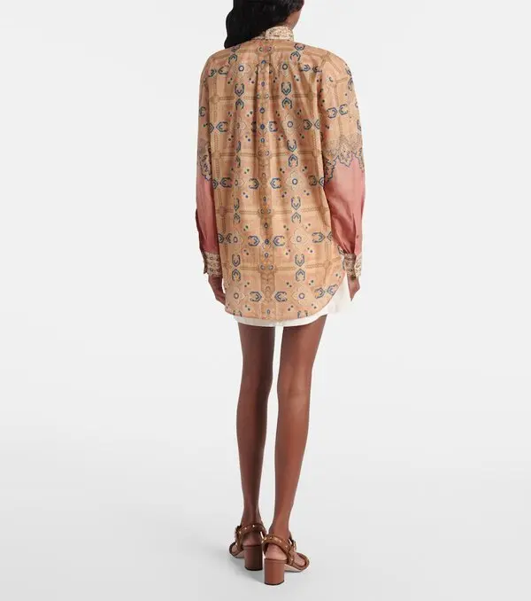 Valentino Garavani Voyage Imaginaire Cotton Muslin Blouse