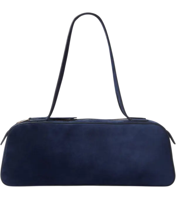Khaite Simona Suede Shoulder Bag - Blue