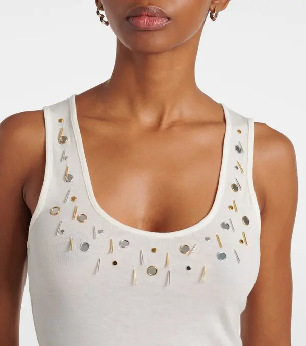 XU ZHI Embellished Tank Top
