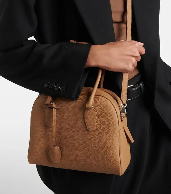 THE ROW India Leather Tote Bag - Brown