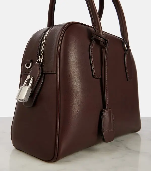 THE ROW India Leather Tote Bag - Brown