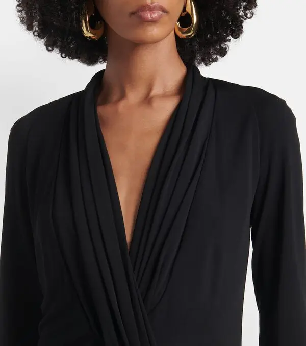 TOM FORD Draped Crêpe Jersey Cocktail Dress