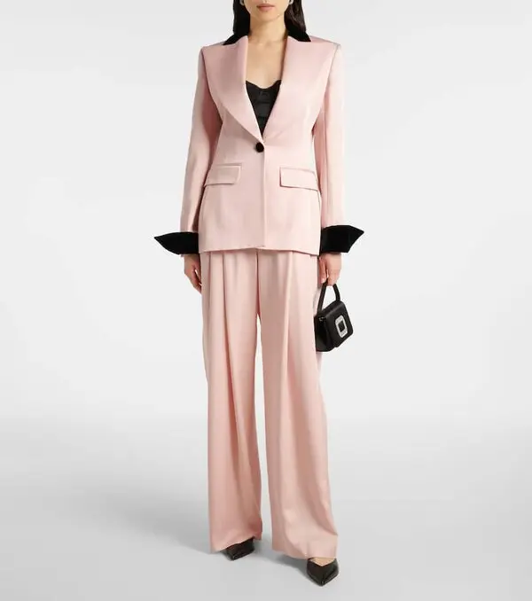 Nina Ricci Twill Double-breasted Blazer