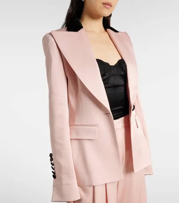 Nina Ricci Twill Double-breasted Blazer