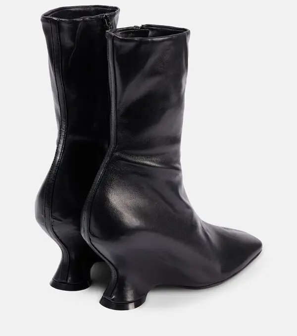 Dries Van Noten Leather Ankle Boots