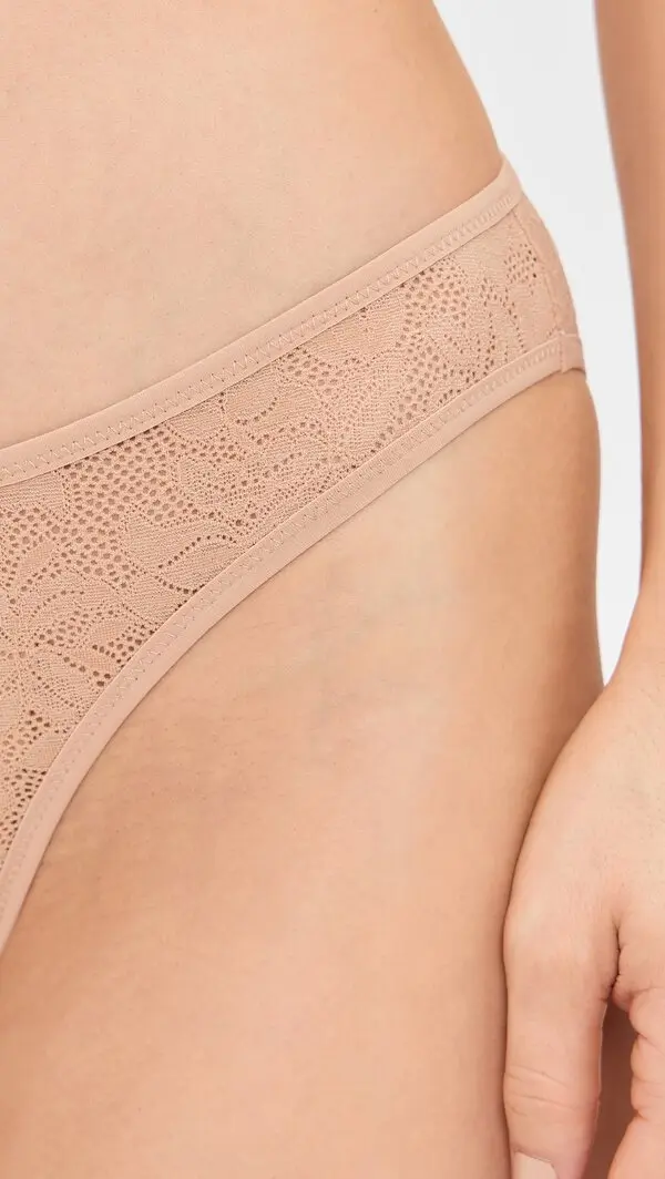Eberjey Soft Stretch Recycled Lace Briefs - Sunkissed