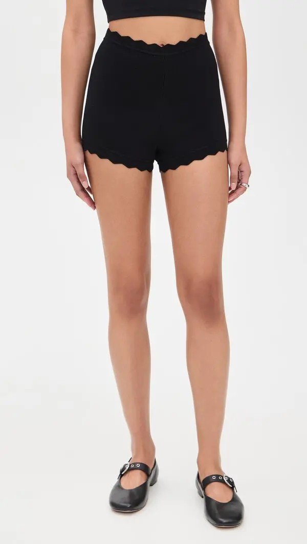 NIA Mazzy Knit Shorts - Black