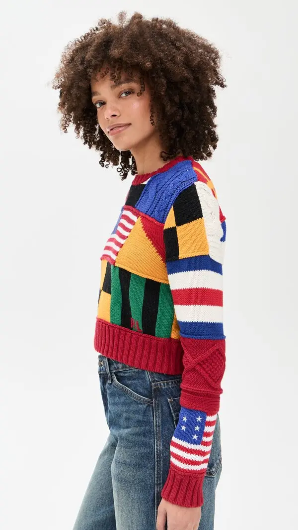 Polo Ralph Lauren Cotton Flag Pullover Sweater