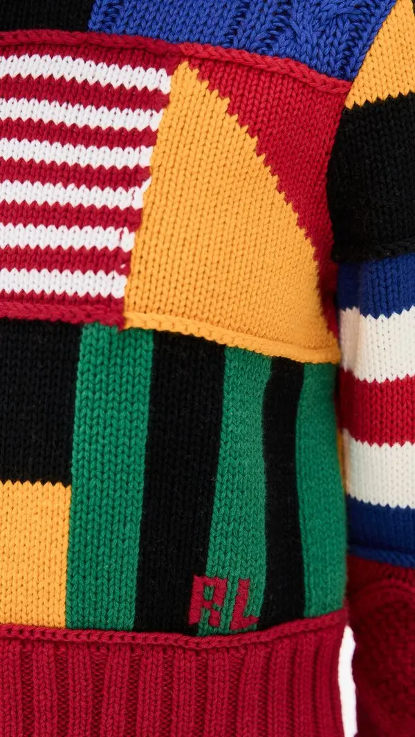 Polo Ralph Lauren Cotton Flag Pullover Sweater