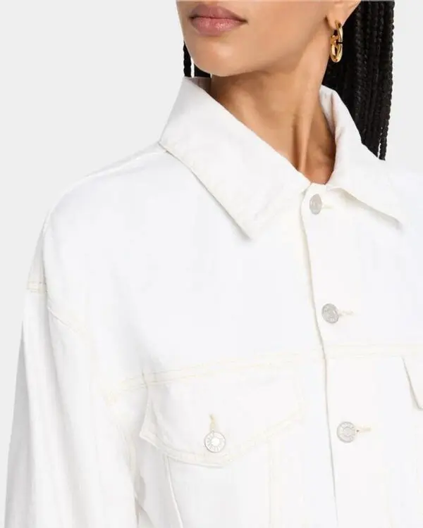 AGOLDE Palmer Denim Trucker Jacket - Milkshake