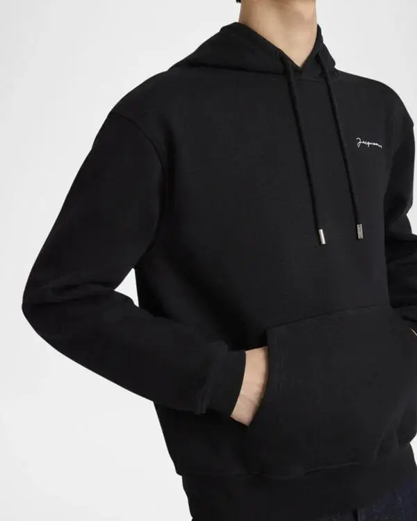 Jacquemus Brode Embroidered Logo Hoodie