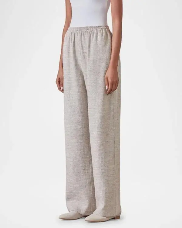 Eskandar Linen Flared Trousers