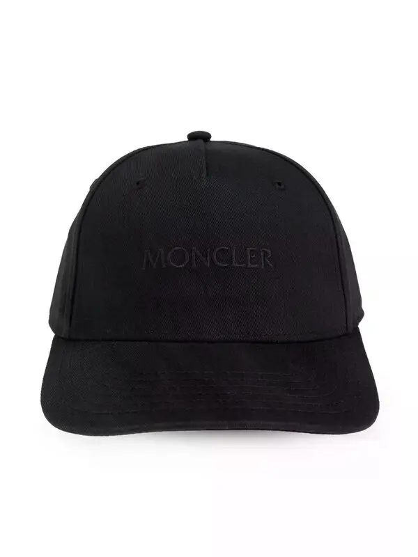 Moncler Embroidered Gabardine Cap - Black
