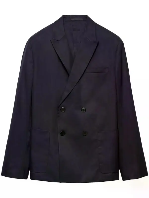 Prada Double-breasted Cotton Blazer
