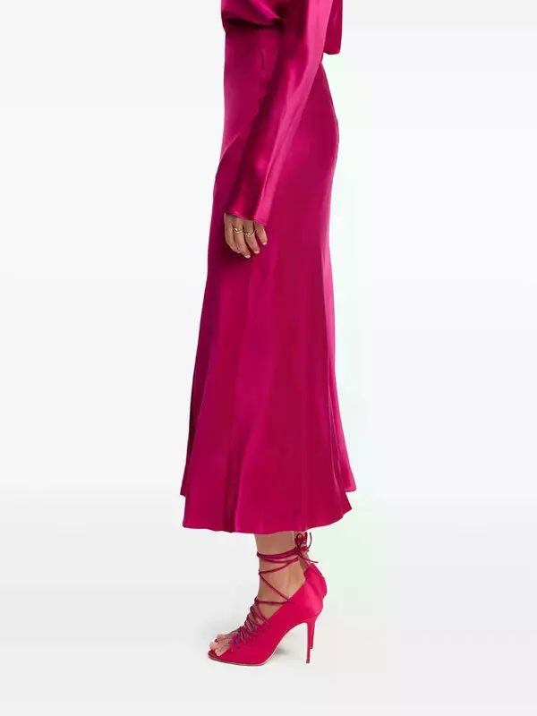 Alejandra Alonso Rojas Silk Midi Skirt