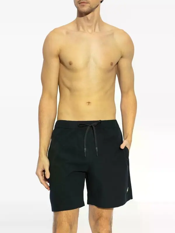 Moose Knuckles Logo Patch Swim Shorts
