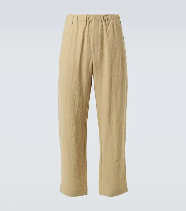 Commas Mid-rise Straight Pants - Beige