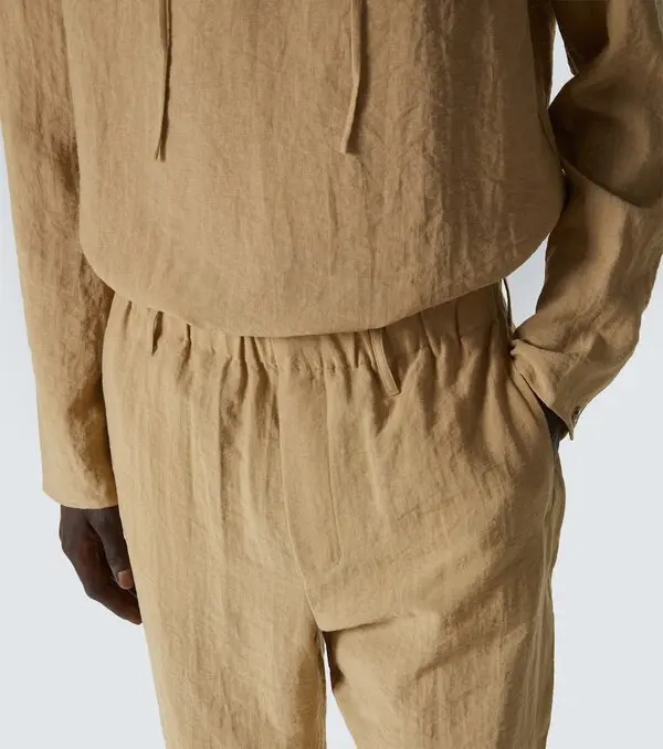 Commas Mid-rise Straight Pants - Beige