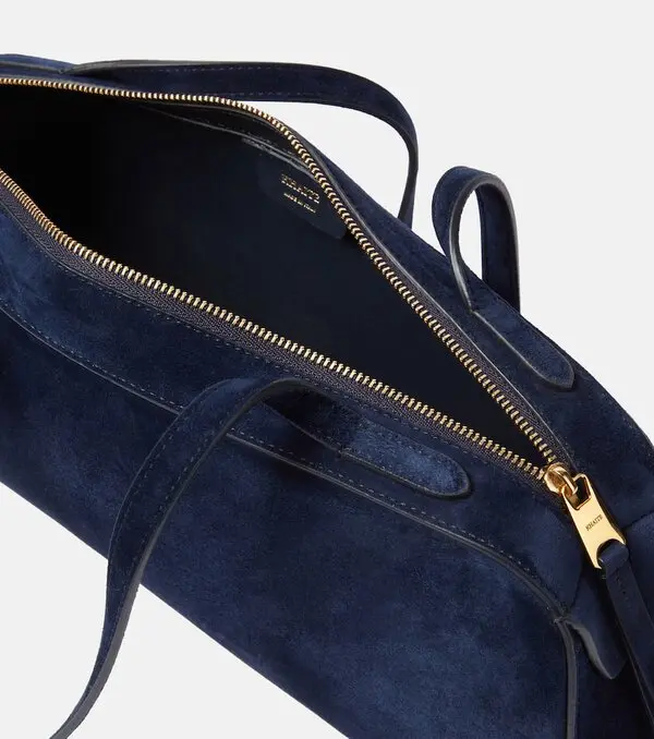 Khaite Simona Suede Shoulder Bag - Blue
