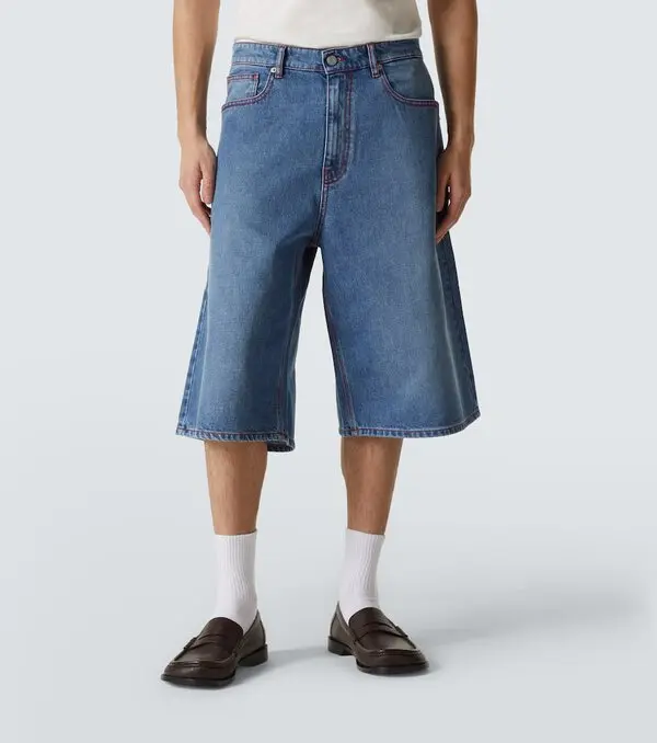 ERL Indiana Denim Bermuda Shorts