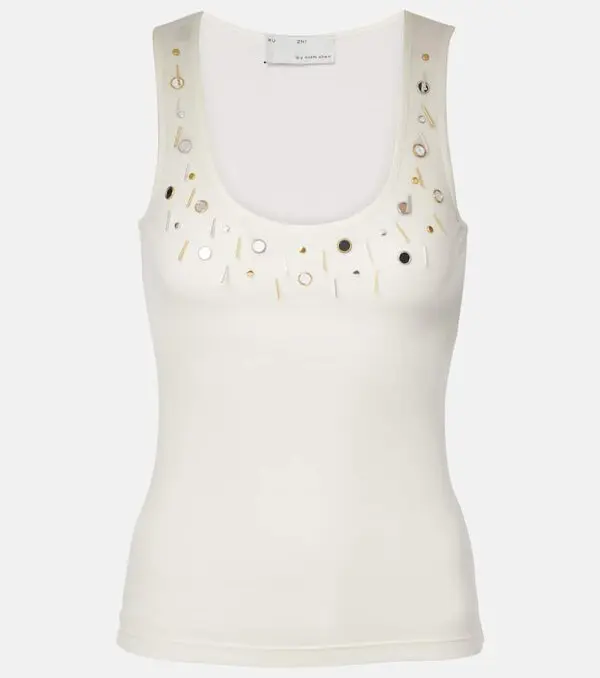XU ZHI Embellished Tank Top