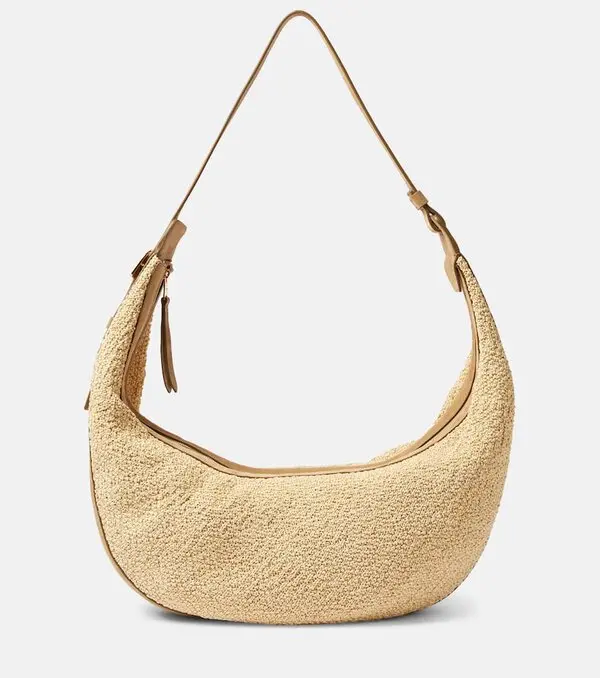 Khaite Augustina Raffia Shoulder Bag