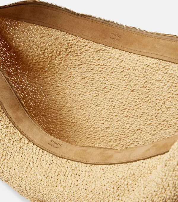 Khaite Augustina Raffia Shoulder Bag
