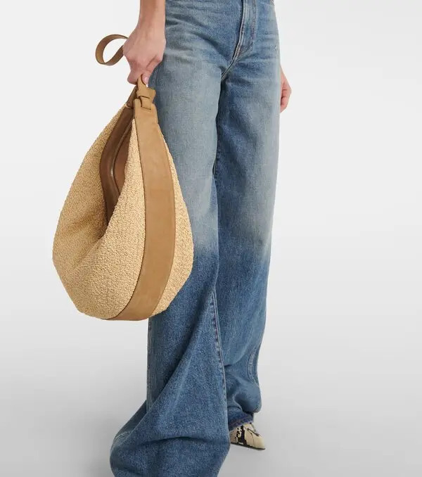 Khaite Augustina Raffia Shoulder Bag
