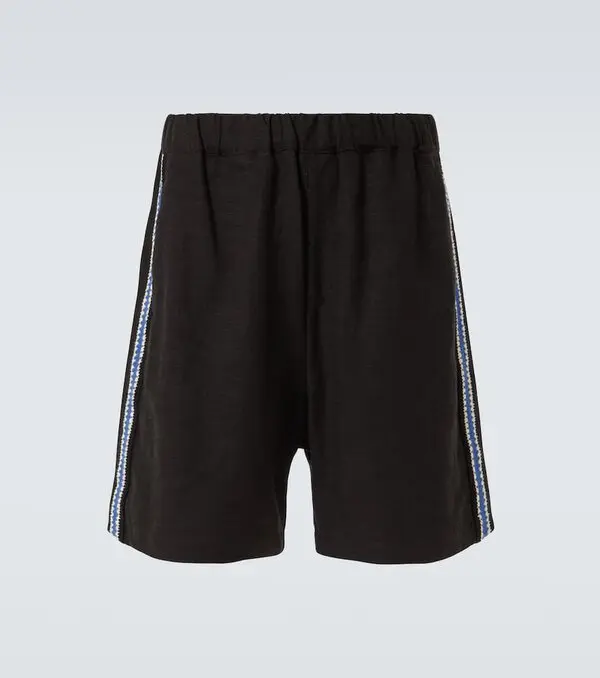 Commas Crochet-trimmed Shorts