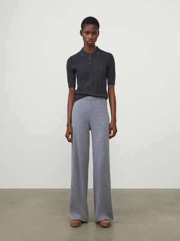 LISA YANG Aina Trousers - Deep Cloud