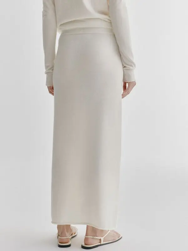 LISA YANG Charlotta Maxi Skirt - Salt